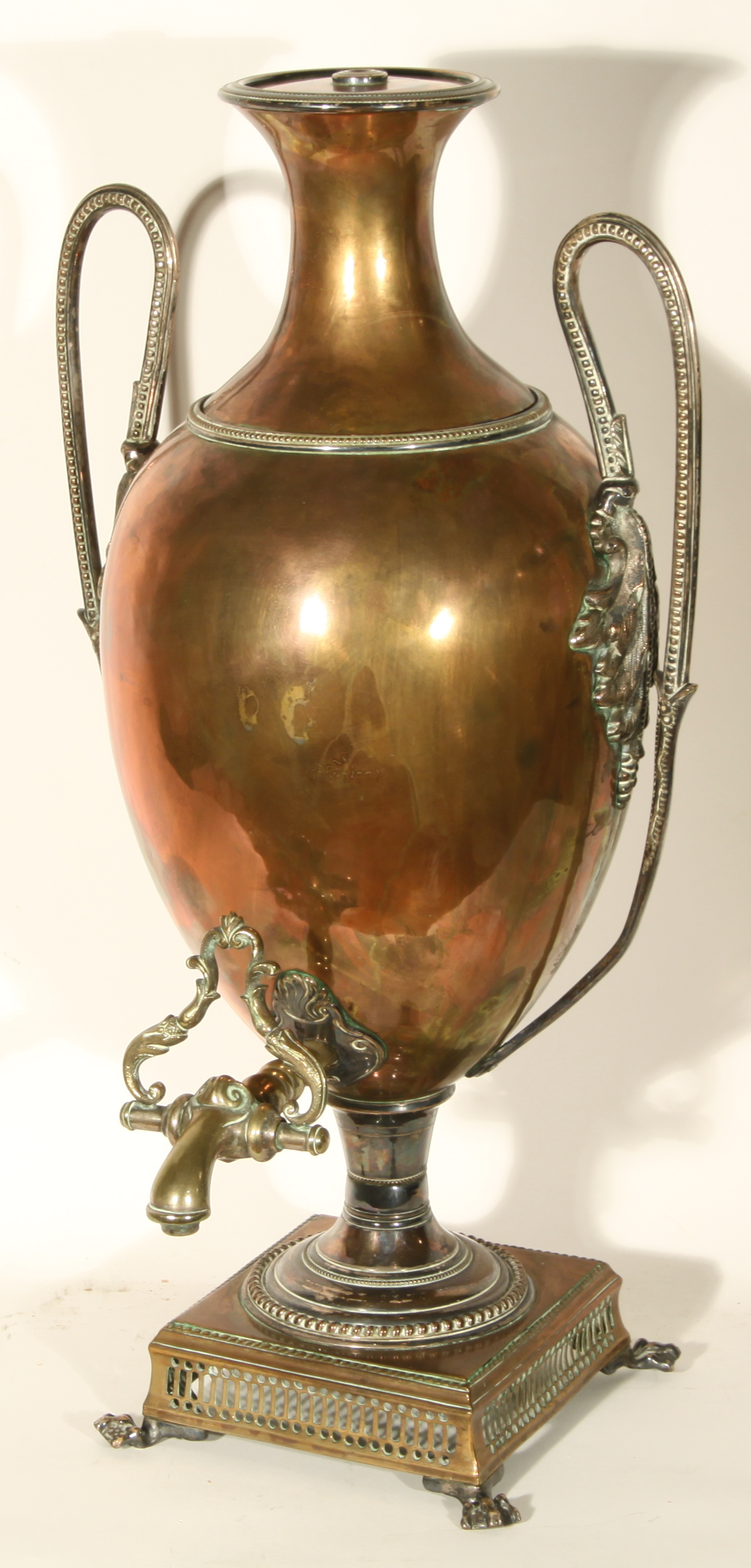 AN ENGLISH BRASS SAMOVAR 19TH CENTURY — Russian & International Art ...